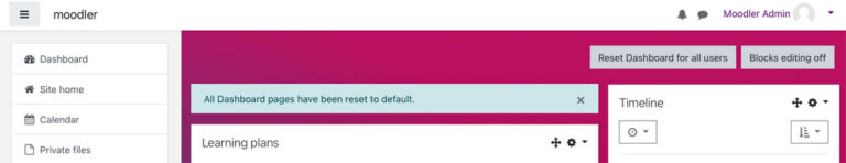 How to Add A Custom Message to Dashboard on Moodle – XELIUM : clarity defined