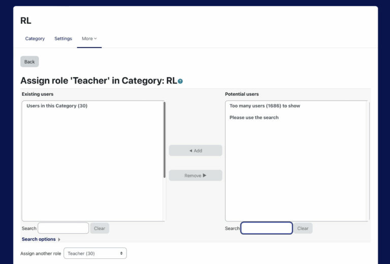 How to Assign Roles in Moodle Category and Sub-Category – XELIUM : clarity defined