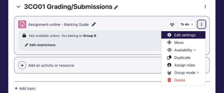 How to use Advanced Grading – Custom Marking Guide (Mark Scheme) for Assignment in Moodle ...