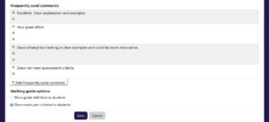 How to use Advanced Grading – Custom Marking Guide (Mark Scheme) for Assignment in Moodle ...