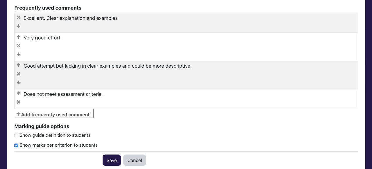 How to use Advanced Grading – Custom Marking Guide (Mark Scheme) for Assignment in Moodle ...