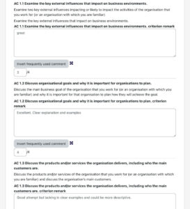 How to use Advanced Grading – Custom Marking Guide (Mark Scheme) for ...