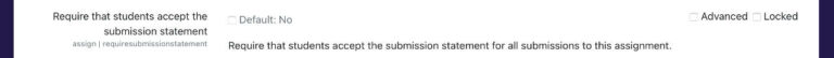 How To Define Custom Submission Statement For Moodle Assignment