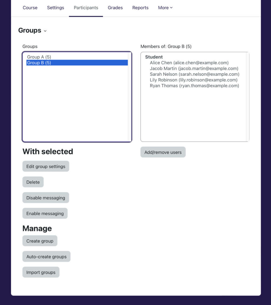 How to Enable Groups in Moodle, When to Use Groups & Activities that are Group-aware – XELIUM ...