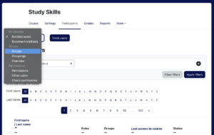 How to Enable Groups in Moodle, When to Use Groups & Activities that are Group-aware – XELIUM ...